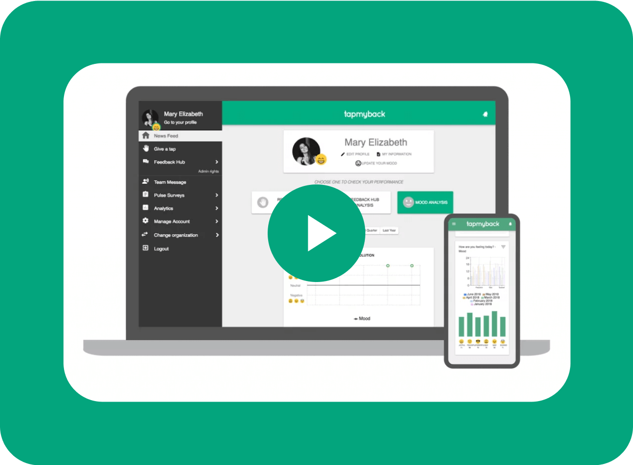 Tap My Back - Employee Recognition | On Microsoft Teams & Slack